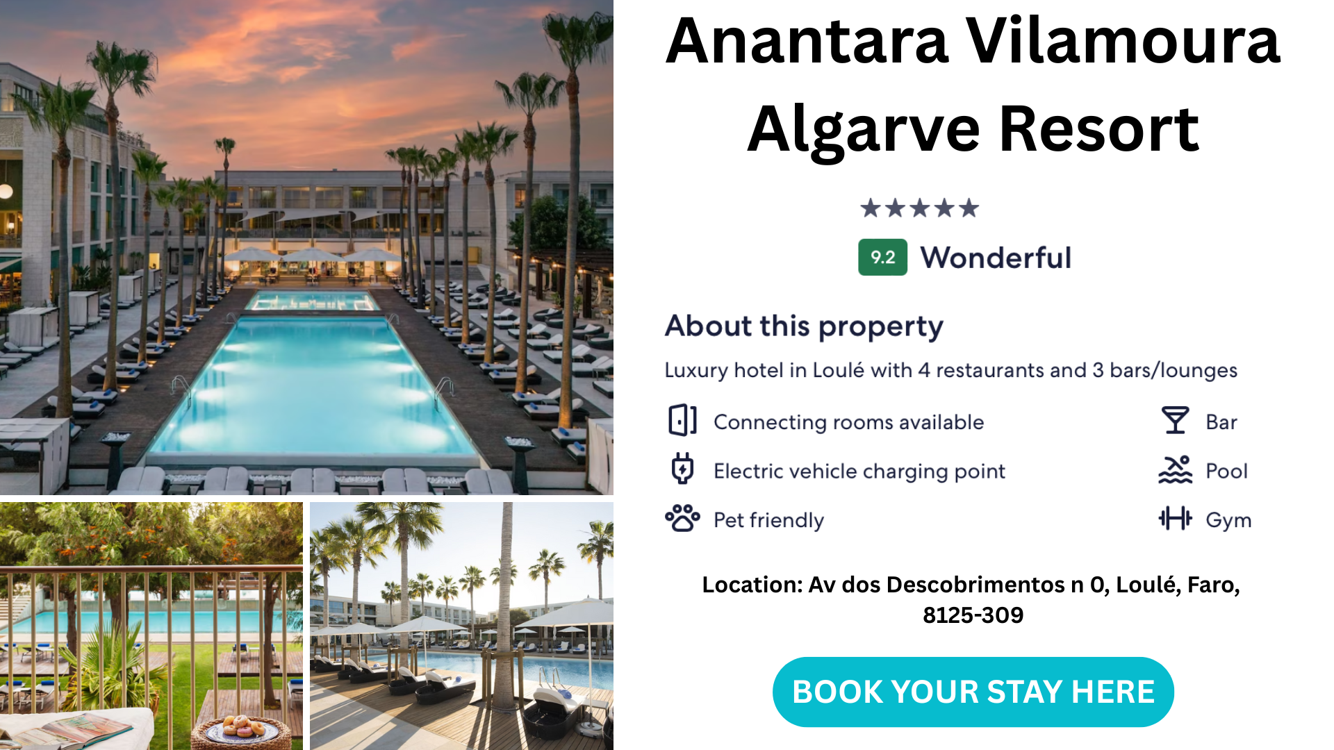 Algarve Hotel & Resorts Beach Vacation Guide